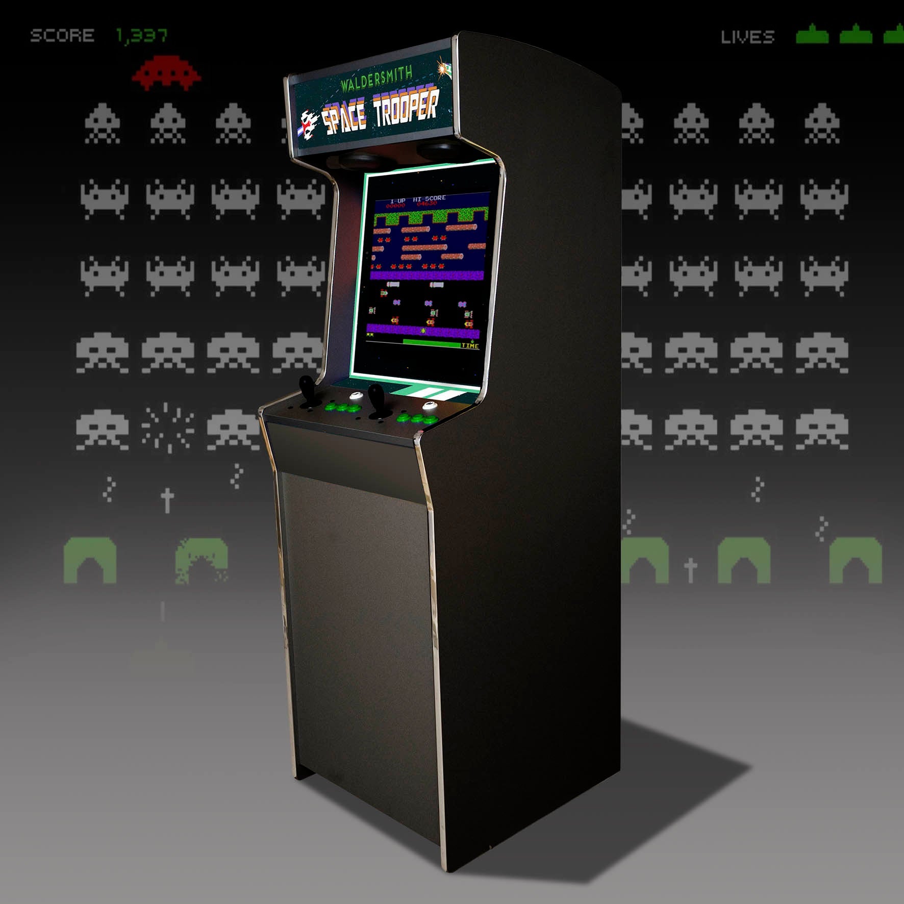 Space Trooper X Arcade Machine by Waldersmith | The Games Room Company