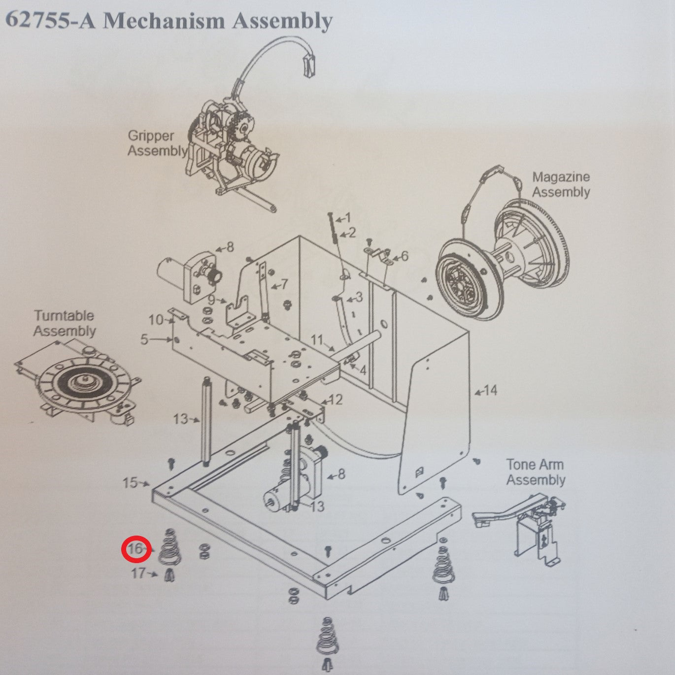 Mech. Base Compression Spring – The Games Room Company