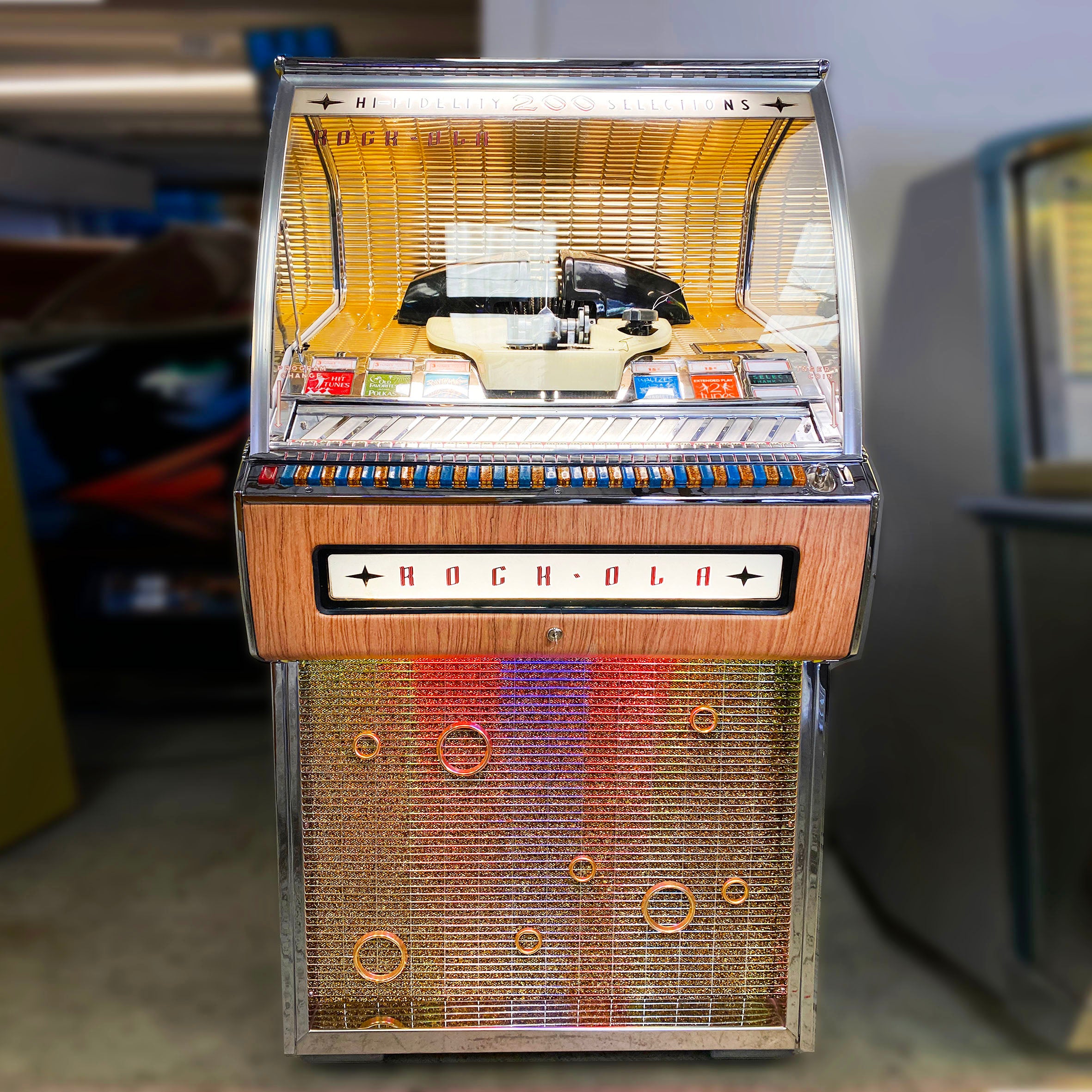 Original 1957 Rock-Ola 1455 Jukebox | The Games Room Company
