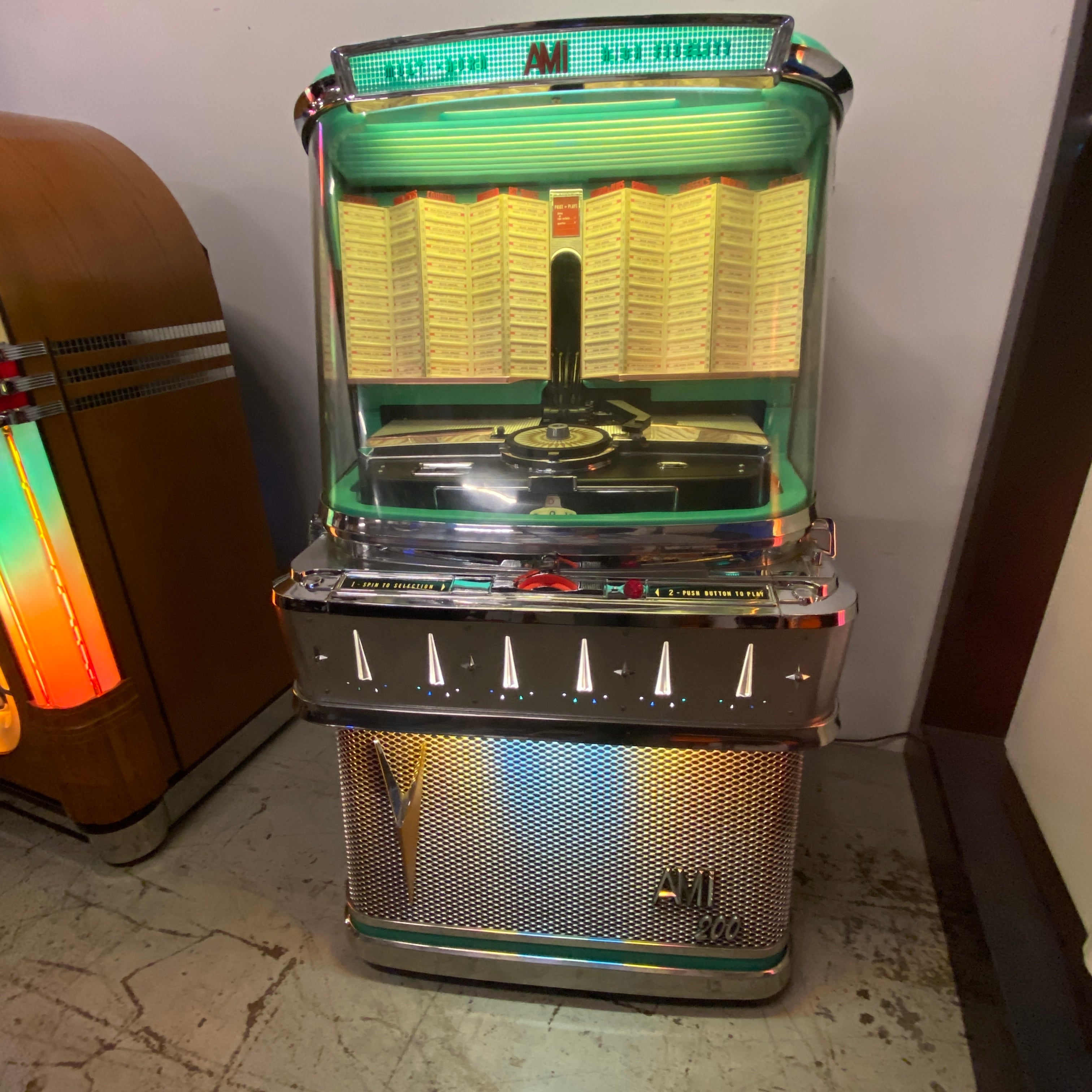 1958 AMI I 200 Vinyl Jukebox Selector Wheel | The Games Room Company