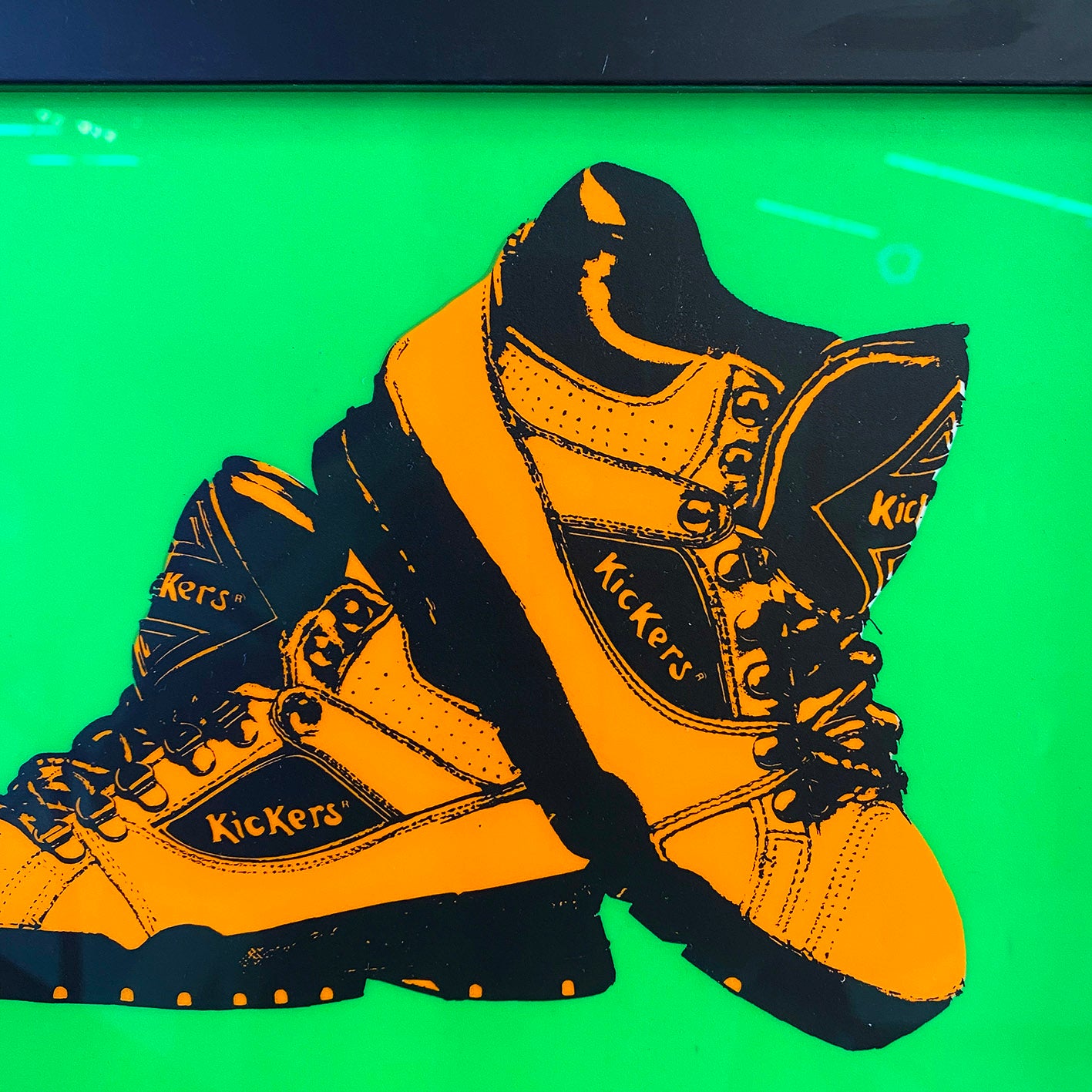 Buy Framed Vintage Kickers Pop Art Poster – The Games Room Company