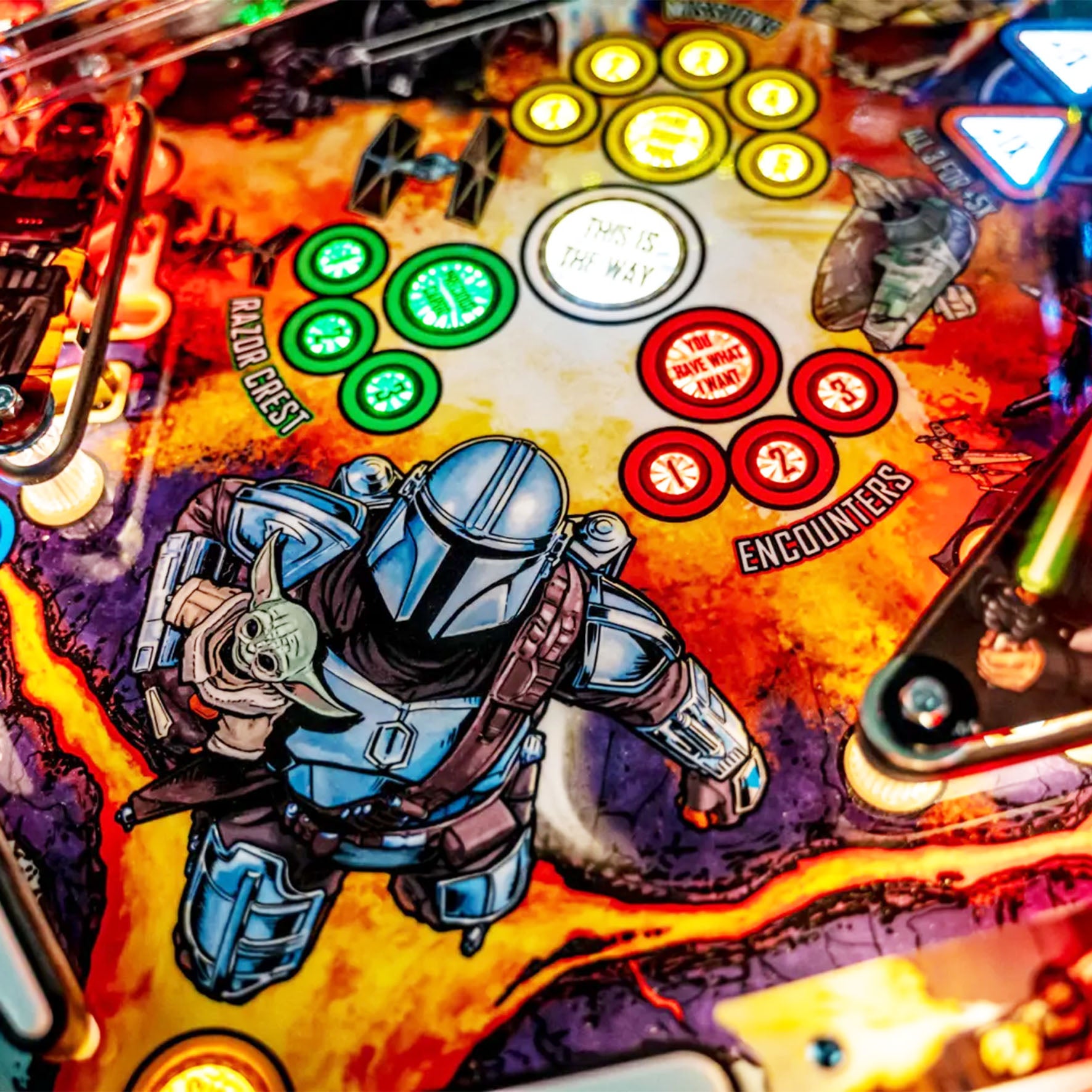Mandalorian Pro Edition Pinball Machine | The Games Room Company