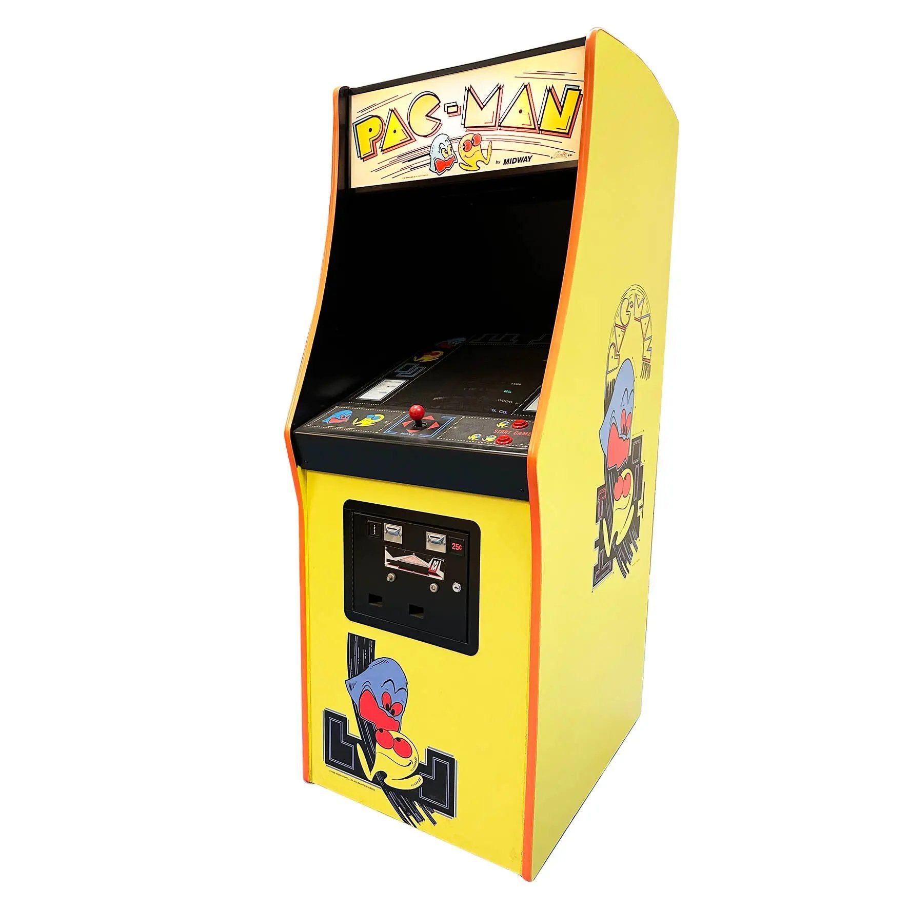 Original 1980 Upright Pac-Man Machine with 1 Year on site Warranty and ...
