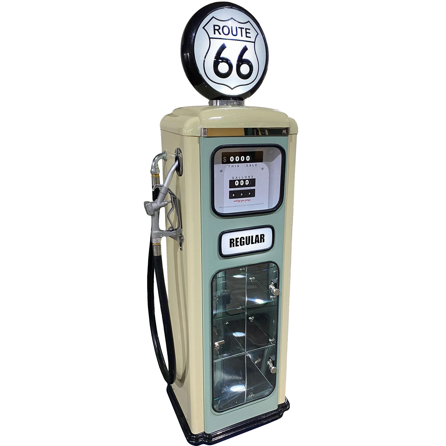 Replica gas pump with cabinet, with Free Shipping – The Games Room Company