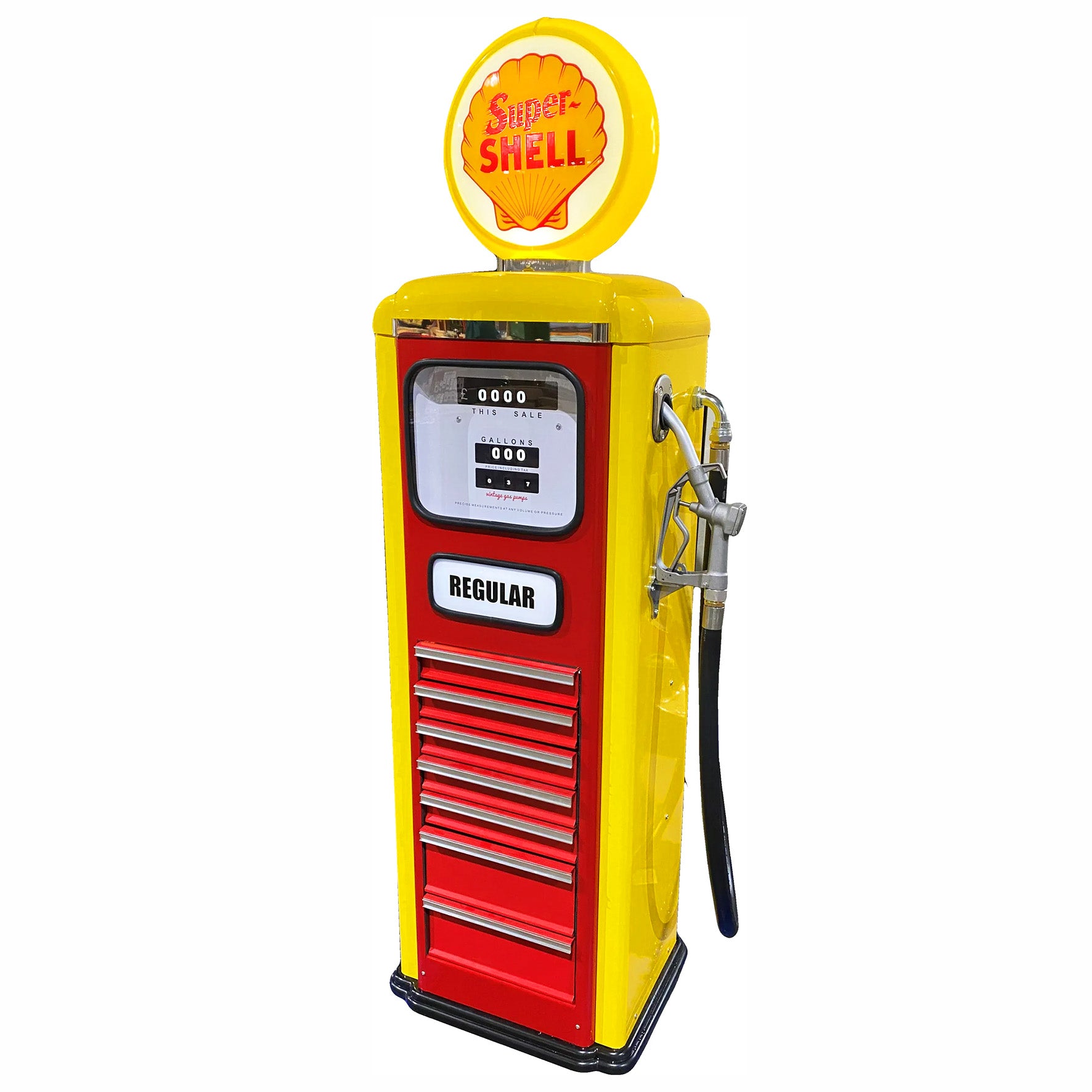 Replica gas pump with tool drawers, with Free Shipping – The Games Room ...