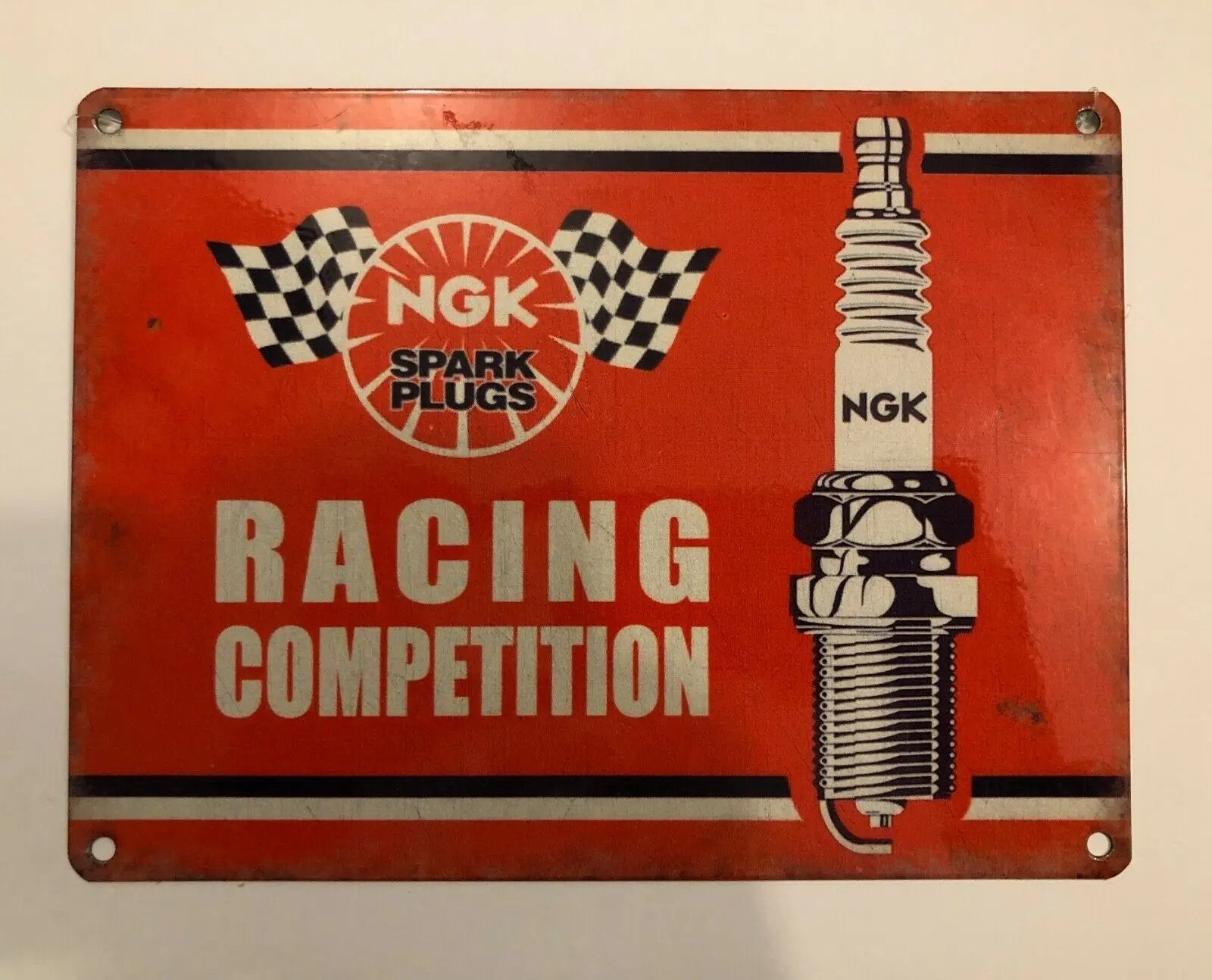 NGK Racing Competition Spark Plugs Sign with Free Shipping – The Games ...